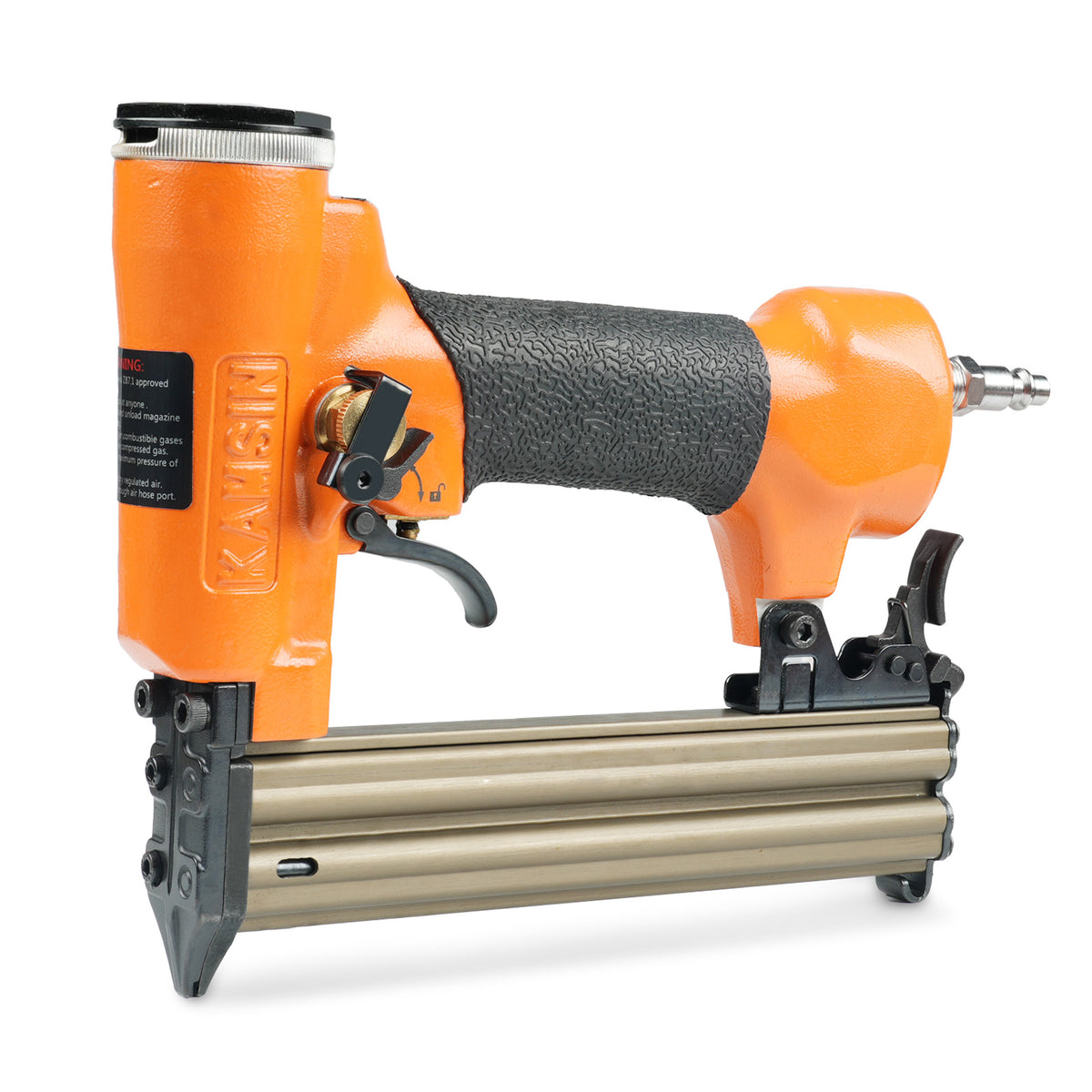 KAMSIN F32S 18 Gauge Pneumatic Brad Nailer with Safety 3/8-Inch to 1-3 ...