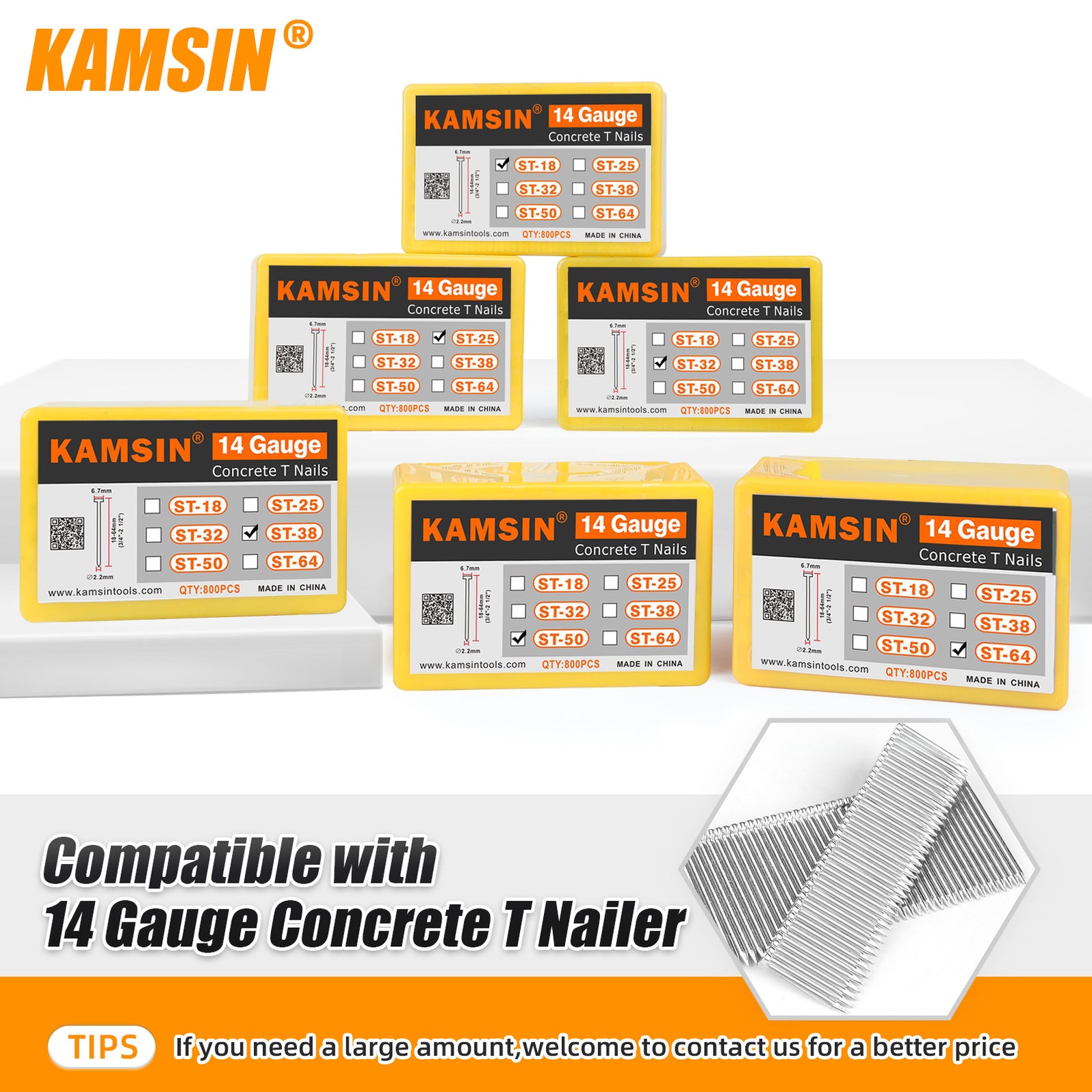 Staples & Nails for Pneumatic Tools– KAMSIN TOOLS