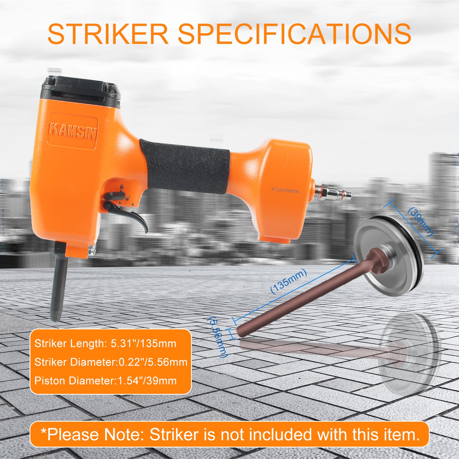 KAMSIN KT50 Pneumatic Nails Puller, Professional Heavy Duty Air Punch ...