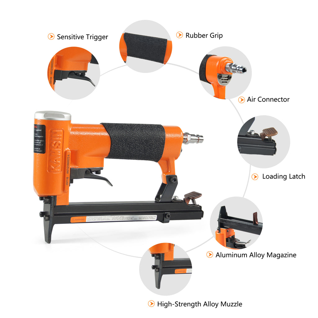 Furniture Stapler Kamsin KN7116L Pneumatic Upholstery Stapler - 22 ...